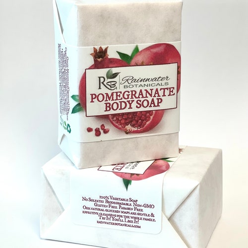 Pomegranate Soap-fruit Soap-vegan Soap-piece of Pomegranate - Etsy