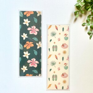 Laminated Bookmarks, Handmade Bookmark, Double Sided, Reader Gift ...