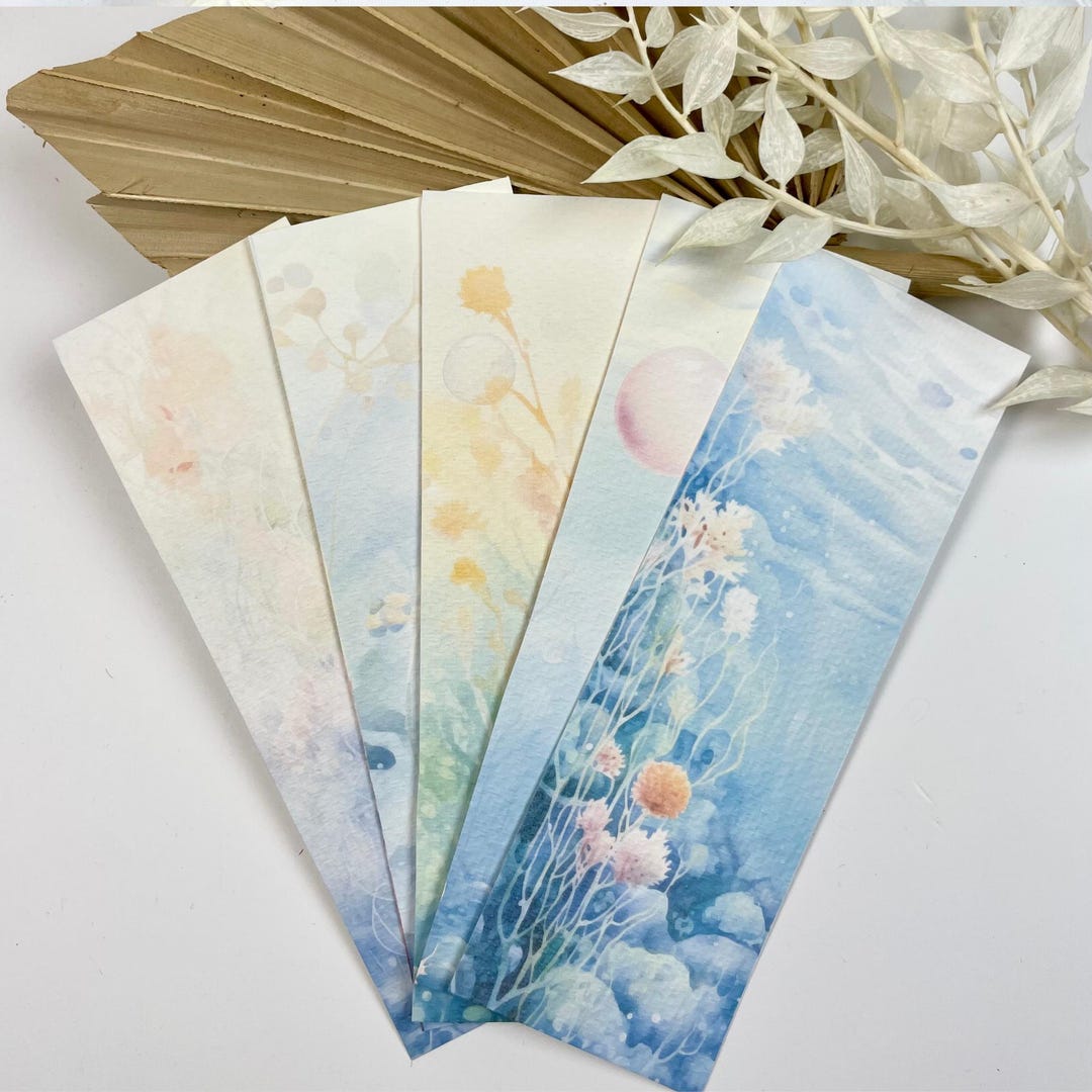 Ocean Theme Bookmarks, Heavy Texture Cardstock Bookmark, Summer Reading ...