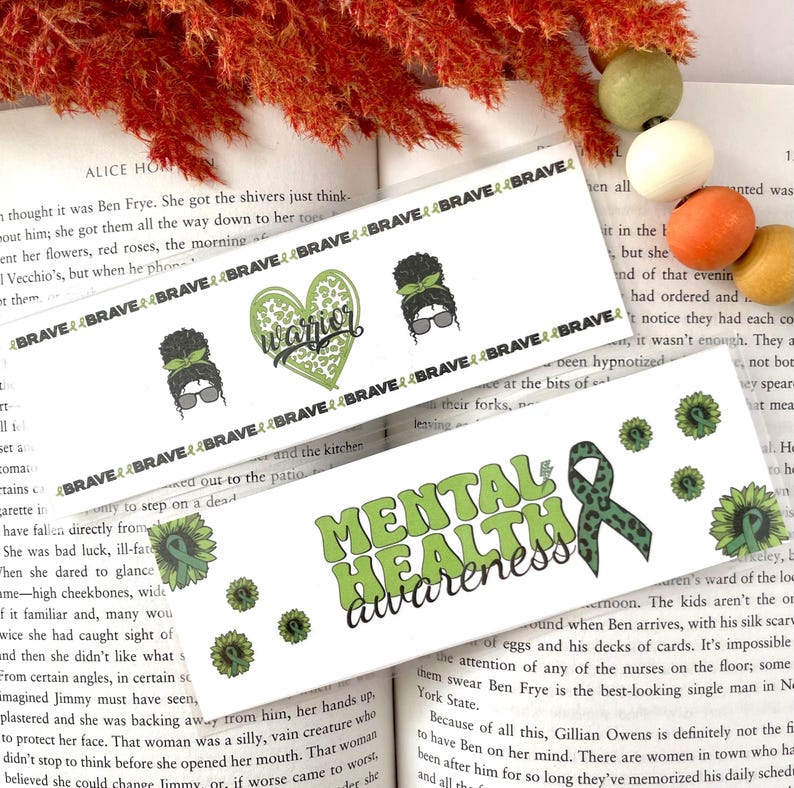 Mental Health Awareness, Mental Health Matters Bookmarks, Brave Girl ...