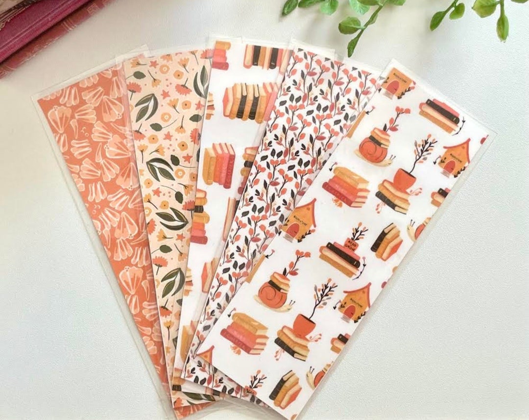 Little Bookshop Laminated Bookmarks, Double Sided, Handcrafted ...