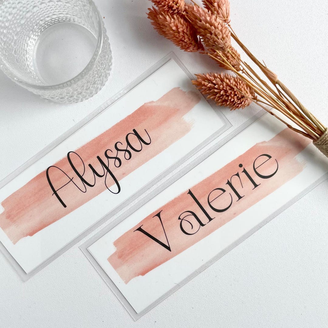 Personalized Laminated Bookmark, Custom Bookmarks, Name Bookmark ...