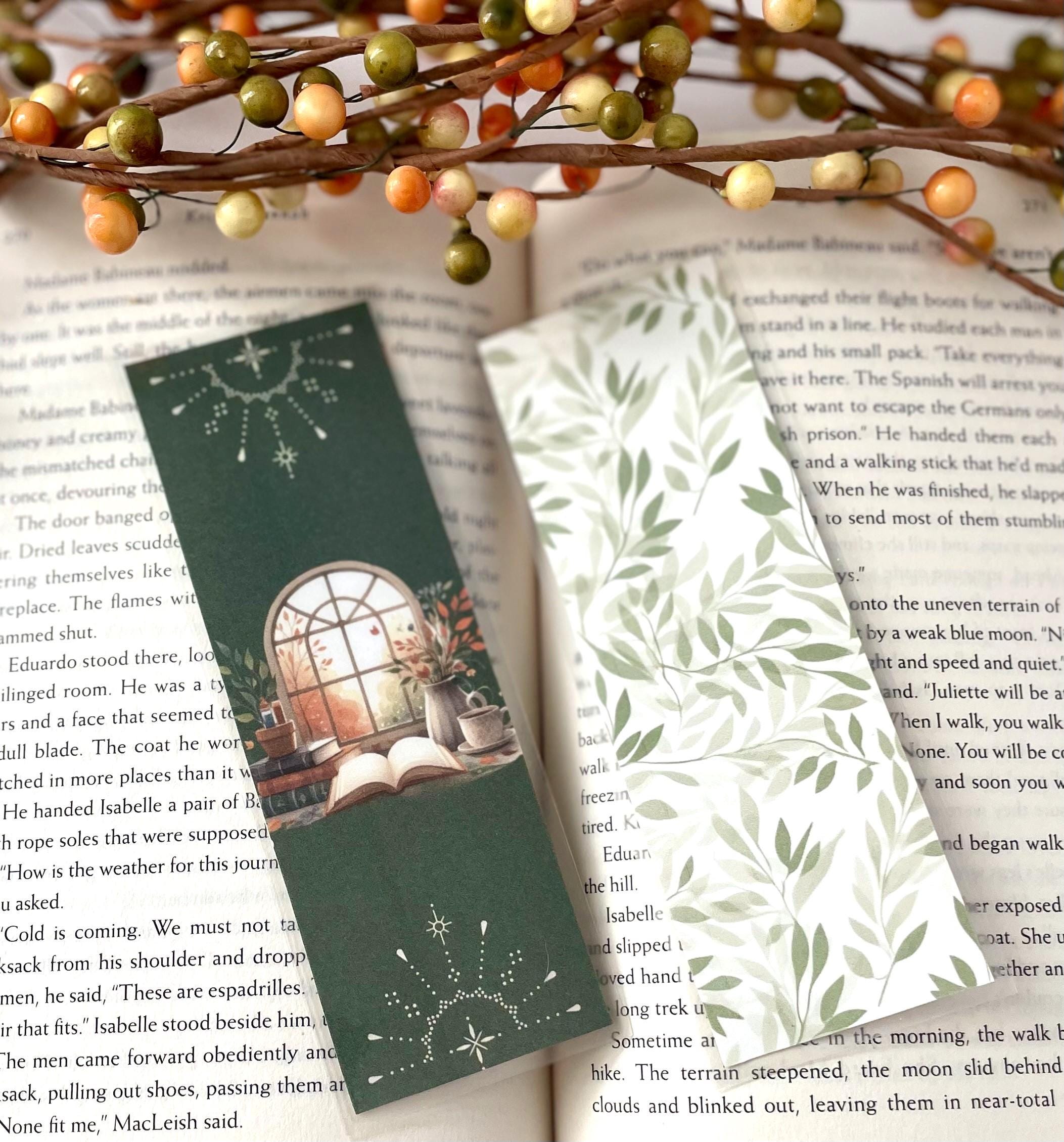Cozy Reading Bookmarks, Boho Inspired Bookmarks, Book Lover Gift ...