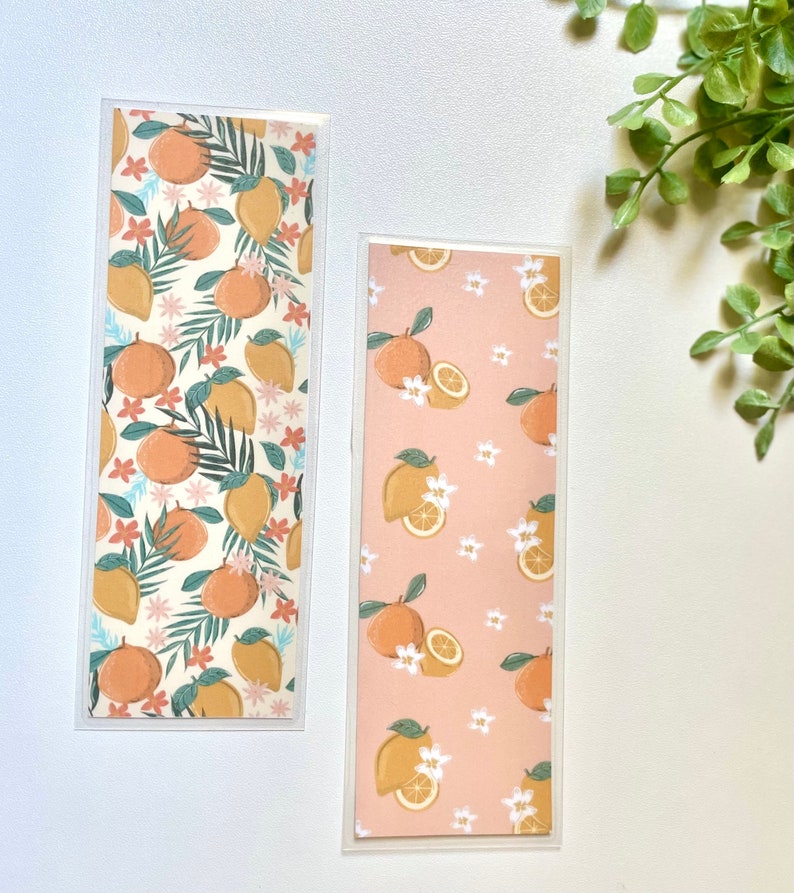 Laminated Bookmarks, Handmade Bookmark, Double Sided, Reader Gift ...