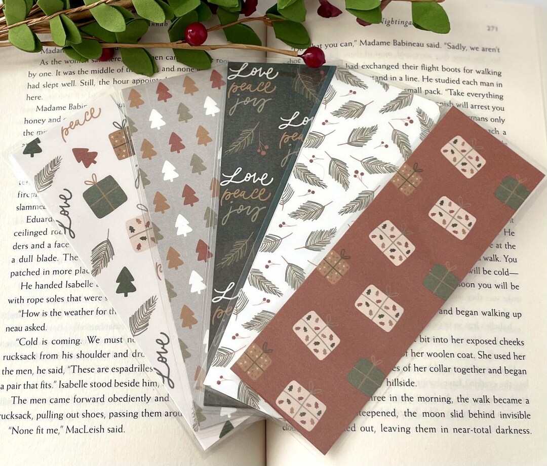 Joy of Christmas Bookmarks, Christmas Tree Bookmarks, Stocking Stuffers ...