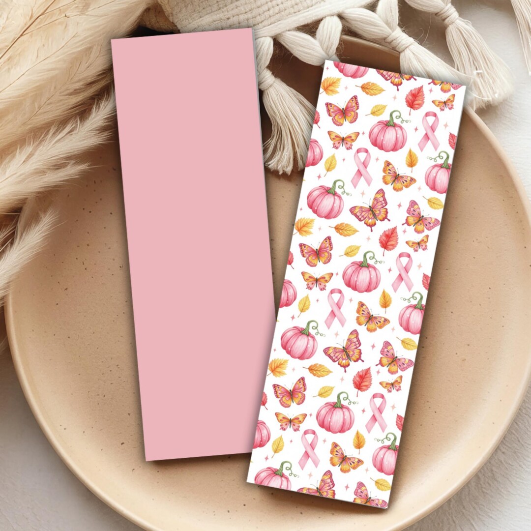 Breast Cancer Awareness Bookmarks, Pink Ribbon Gift for Readers ...