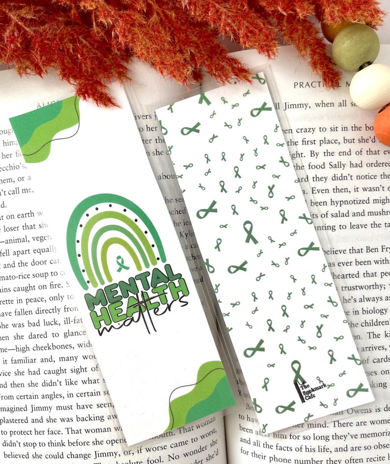 Mental Health Awareness, Mental Health Matters Bookmarks, Rainbow ...