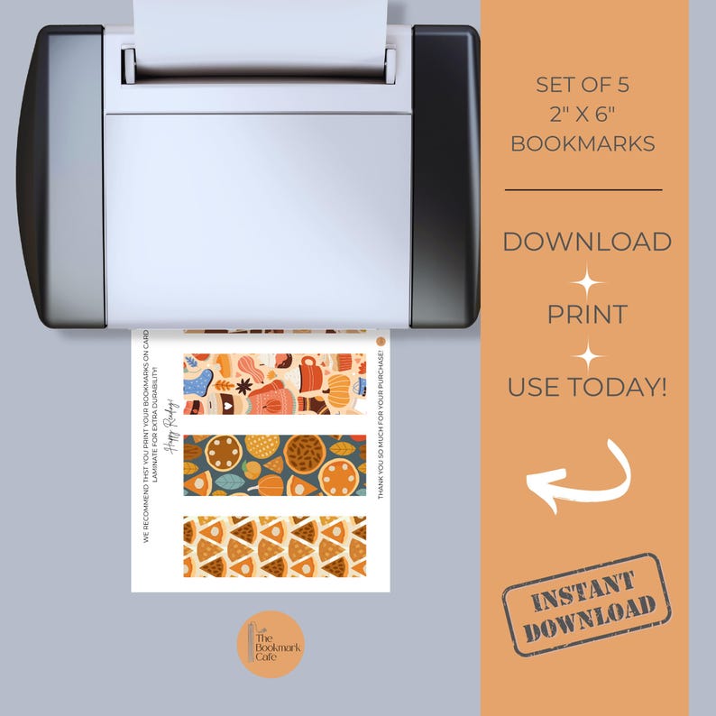 Sweet Treat Fall Bookmarks, Printable Bookmarks, Thanksgiving Bookmark ...