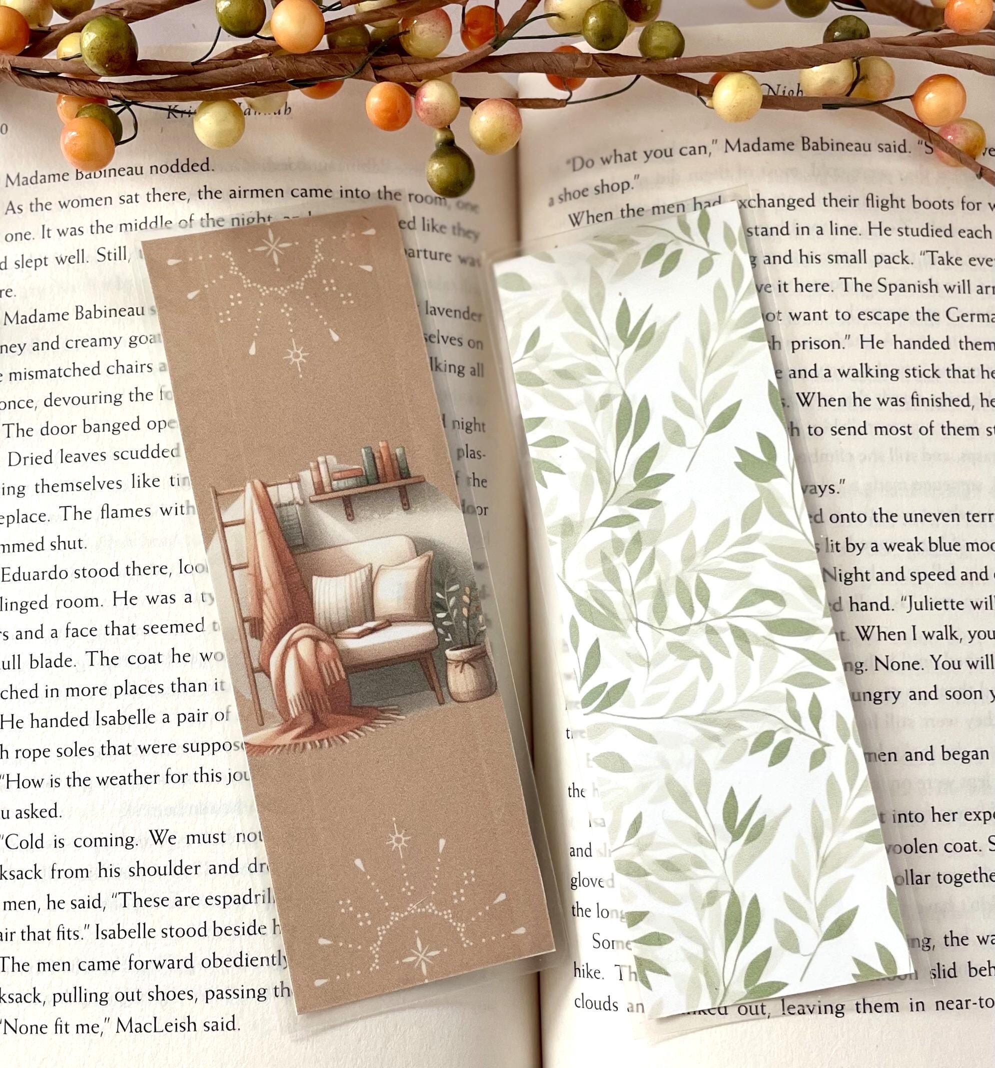 Cozy Reading Bookmarks, Boho Inspired Bookmarks, Book Lover Gift ...