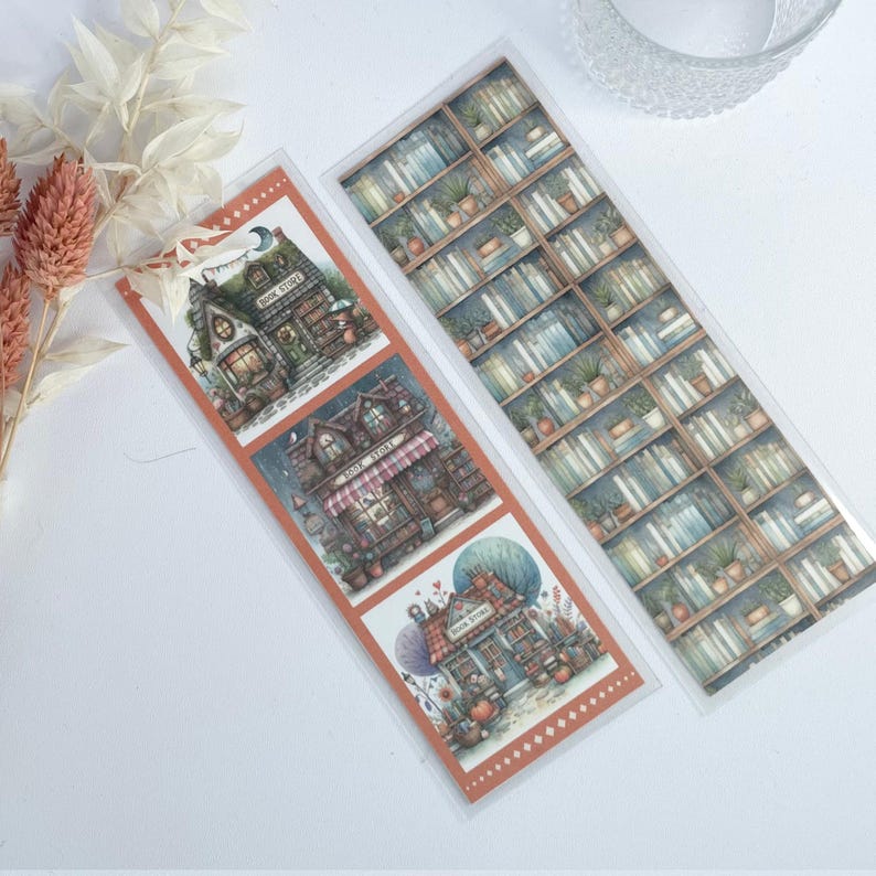 Bookshop Bookmarks, Laminated Bookmarks, Whimsical Bookmarks, Gifts for ...