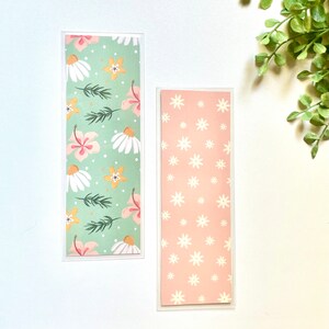 Laminated Bookmarks, Handmade Bookmark, Double Sided, Reader Gift ...