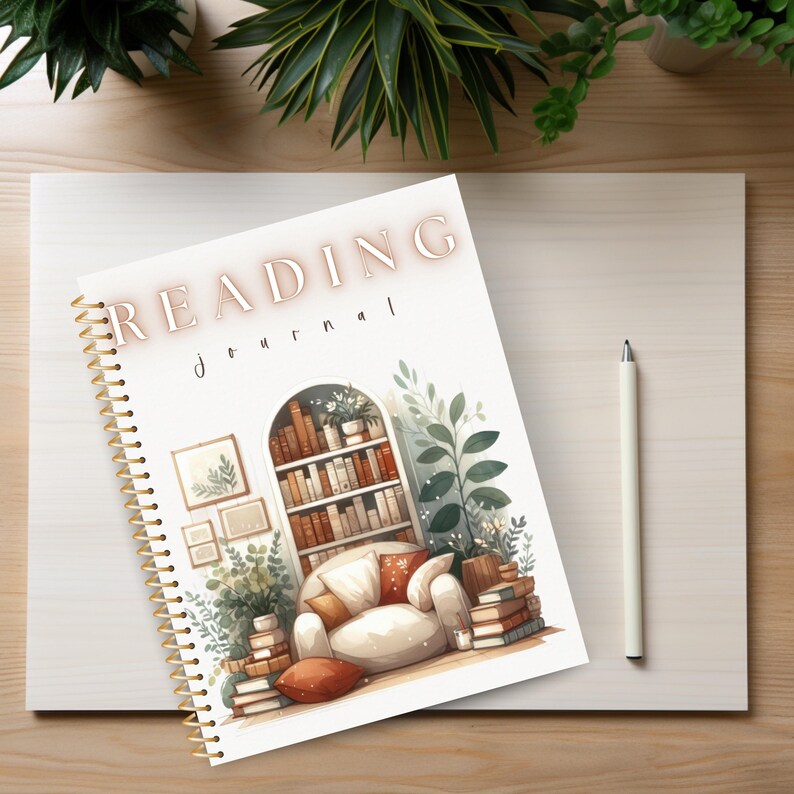 Printable Reading Journal, Instant Download, Reading Planner PDF ...