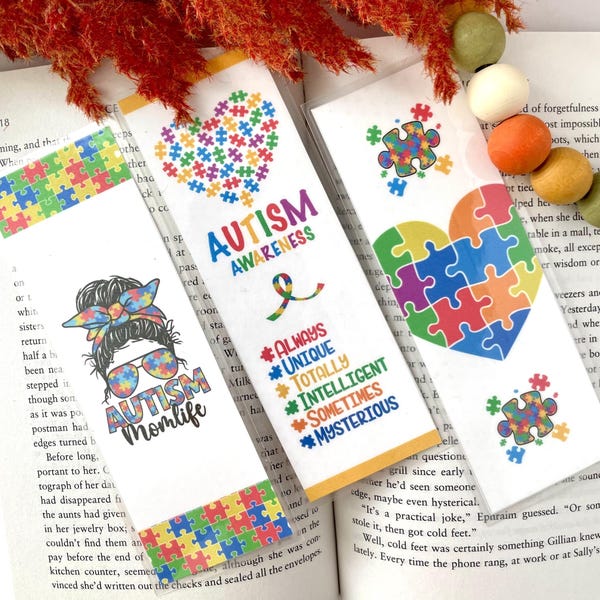 Autism Bookmarks - Etsy