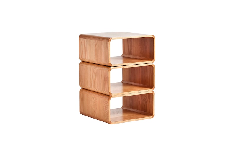 Incredible Modular Shelving Unit, Oak Wood Shelving Unit, Garage Closet ...