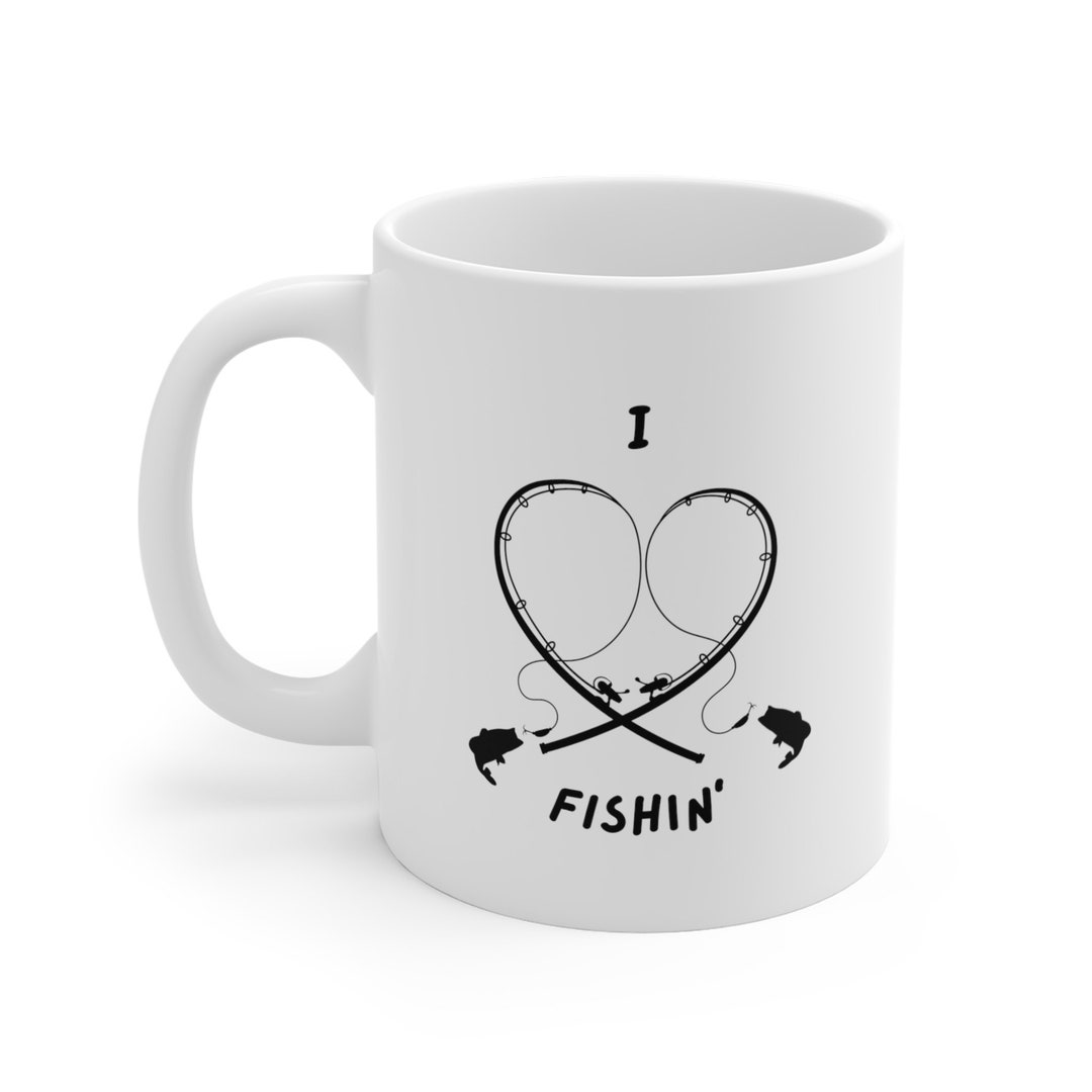 Fishing Lover’s Ceramic Mug, Perfect Gift for Fishing Hobbyists, Father ...