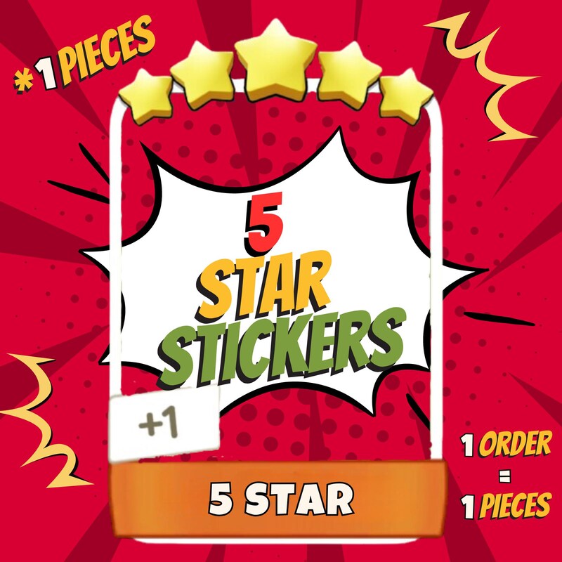 Star Sticker - Etsy