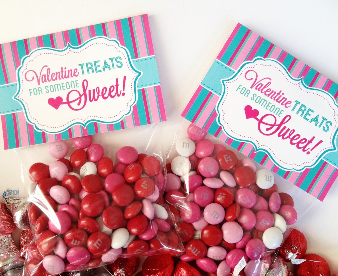 Valentine's Day Treat Bag Topper Printable PDF Instant | Etsy
