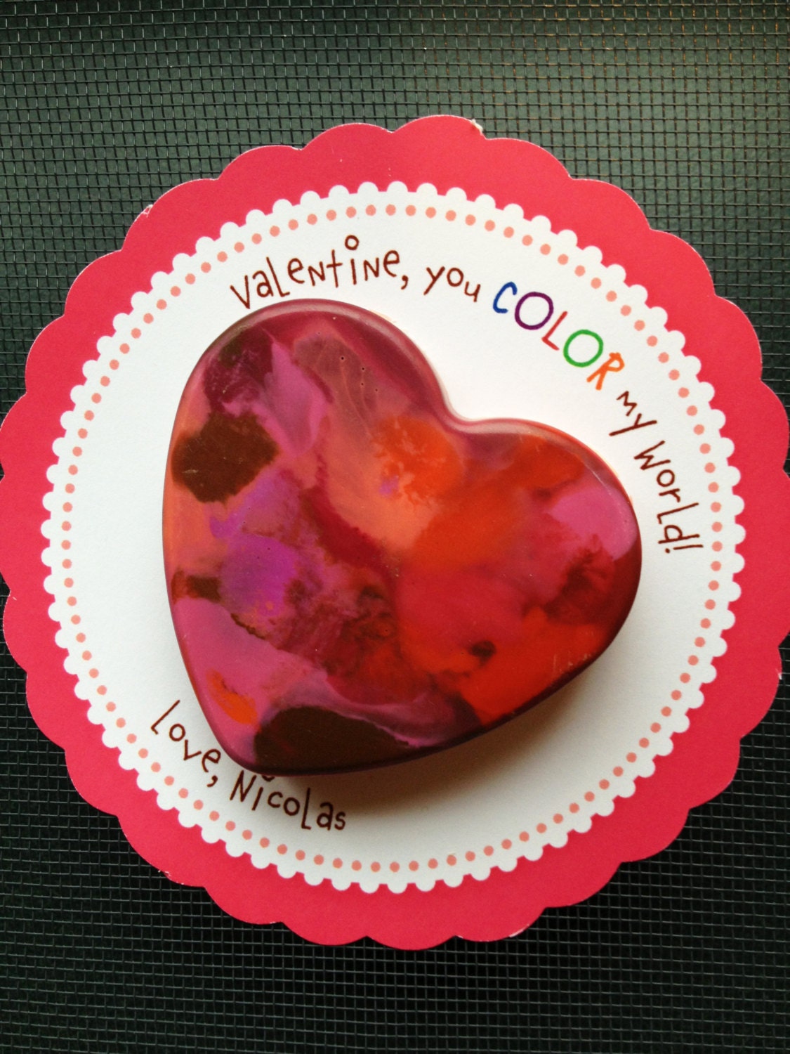 Color My World Valentines Printable PDF File | Etsy