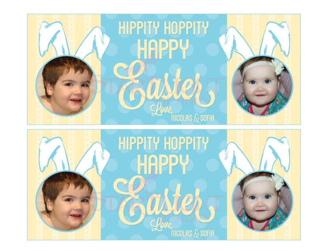Personalized Easter Bunny Card - Printable PDF - Etsy