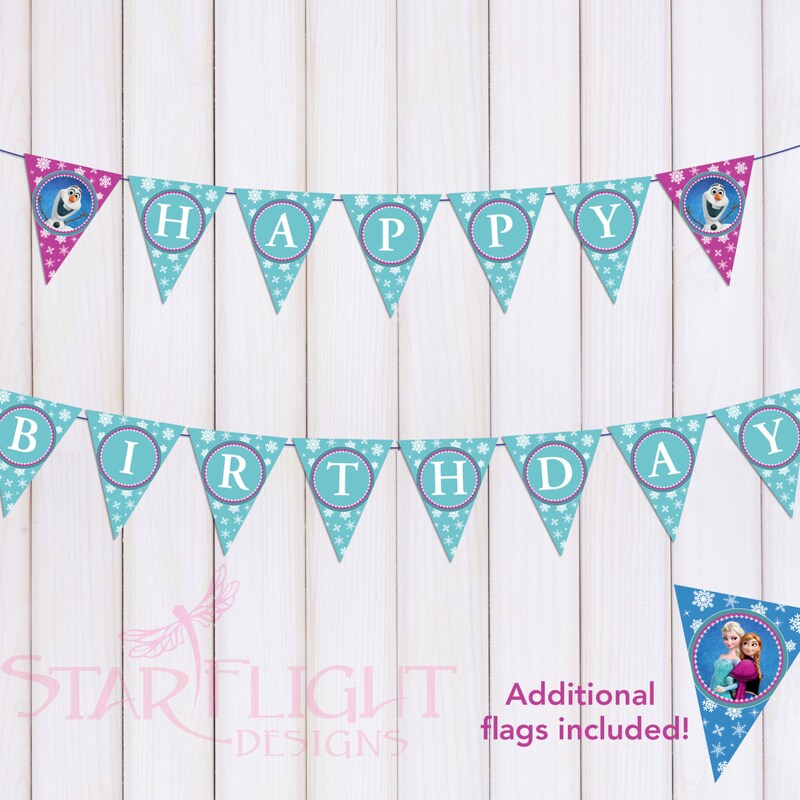 Frozen Birthday Banner - Etsy