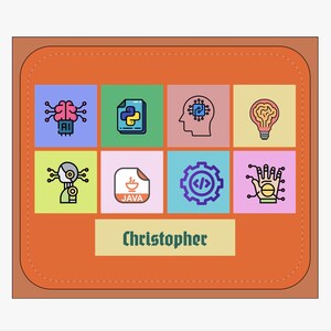 Personalized AI and Programming Symbols Mousepad , Tech Geek Mousepad ...