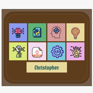 Personalized AI and Programming Symbols Mousepad , Tech Geek Mousepad ...