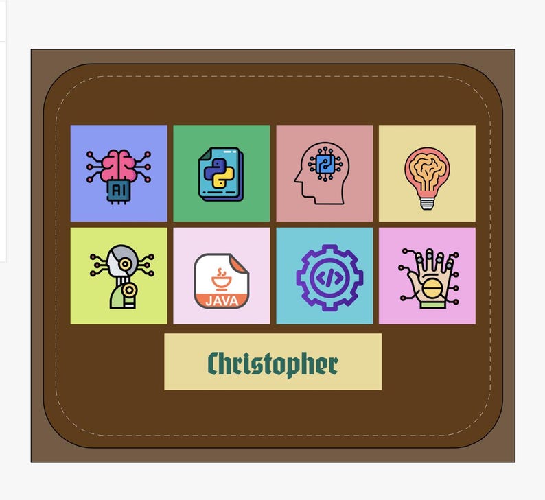 Personalized AI and Programming Symbols Mousepad , Tech Geek Mousepad ...