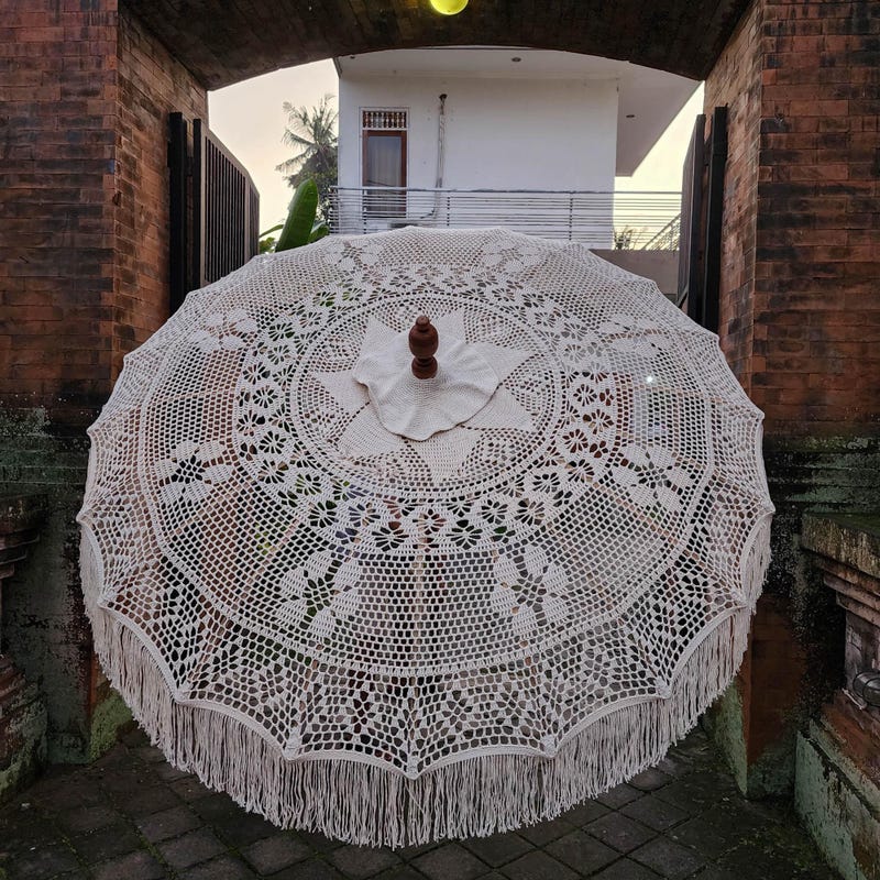 Macrame Garden Parasols - Etsy