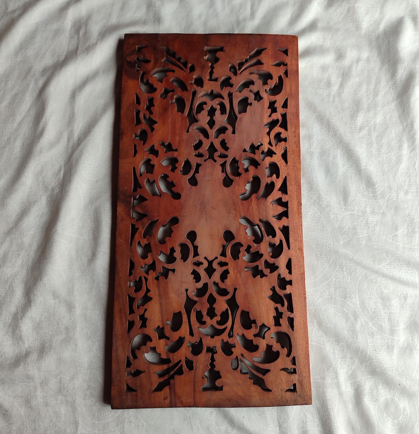 Hand Carved Wood Wall Art: Balinese Mandala Panel Art - Etsy