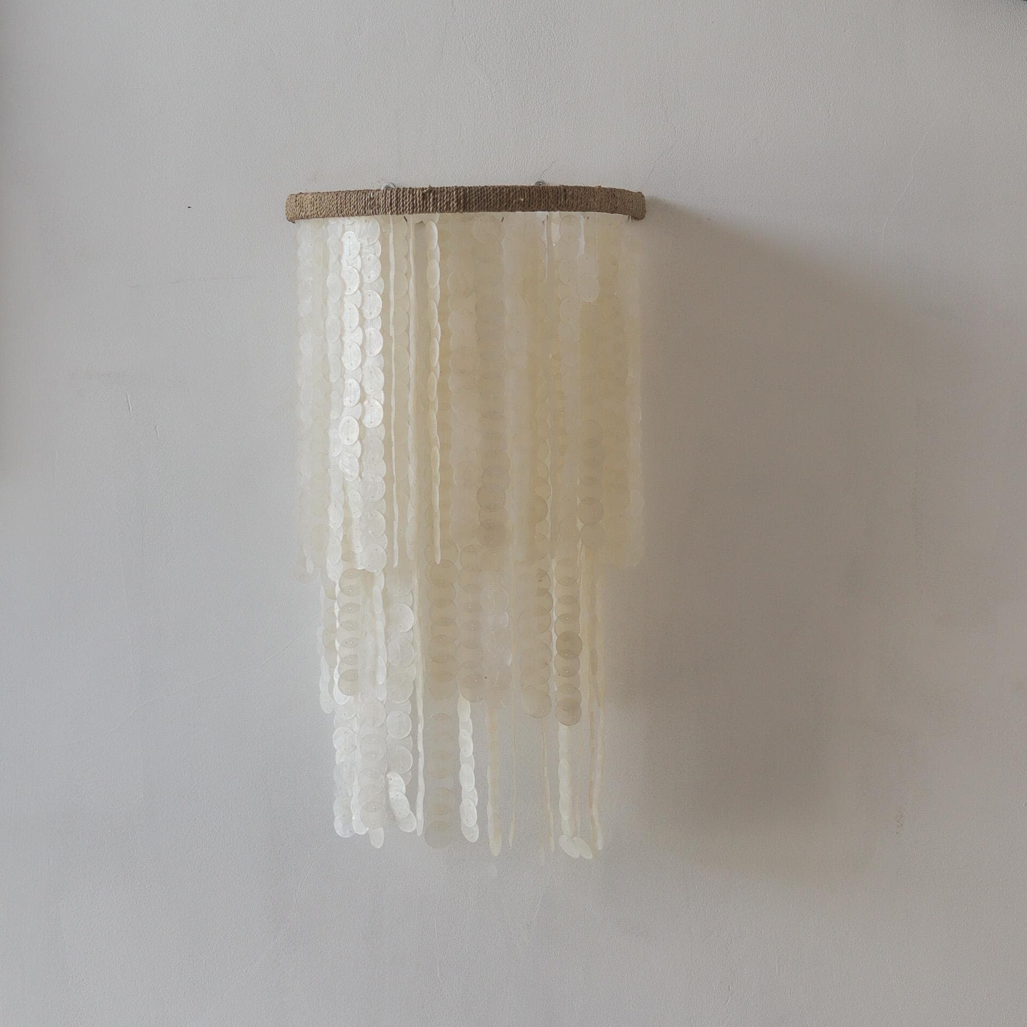 Handmade Capiz Shell Wall Sconce: Balinese Lampshade - Etsy