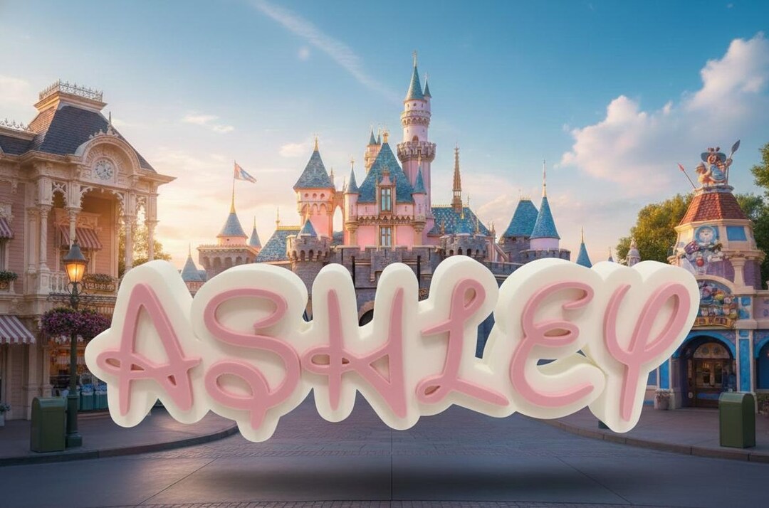 Personalised 3D Printed Name Plate Desk Name Using Disney Inspired ...