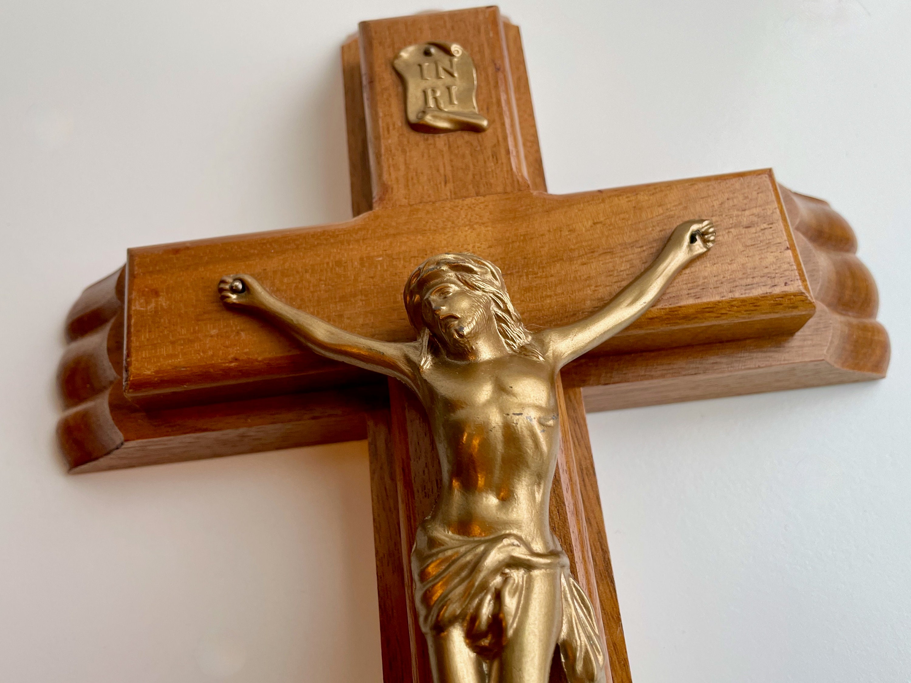 Vintage Catholic Crucifix With Sick Call Kit - Etsy