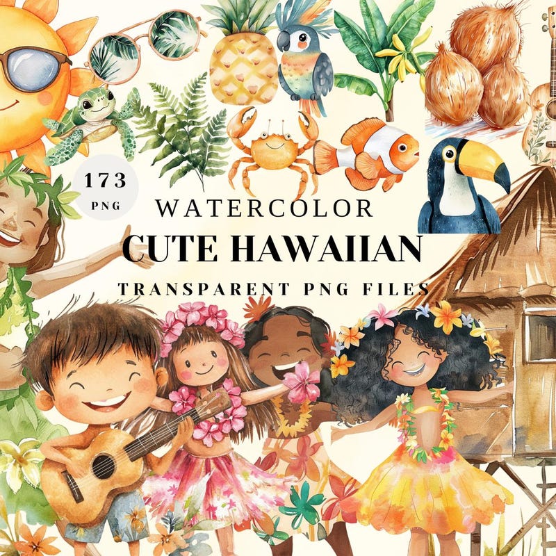 Hawaii Clipart - Etsy