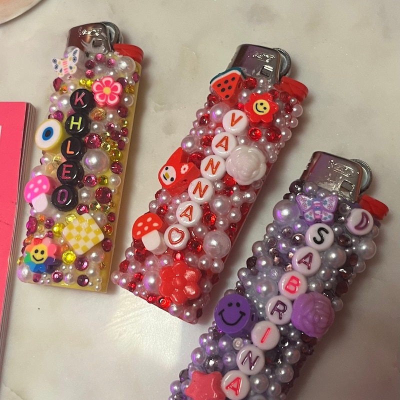 Custom Jeweled Lighters - Etsy