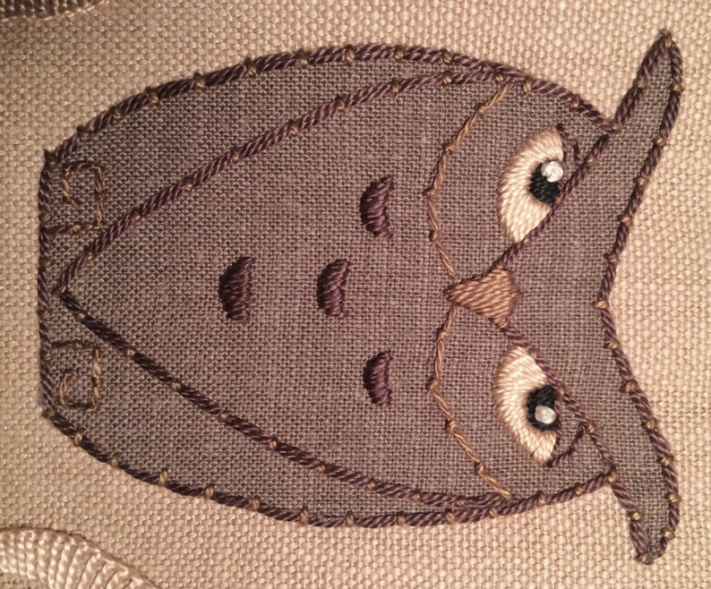 Roycroft Owl Inspired Hand Embroidered Owl Pillow Arts and - Etsy