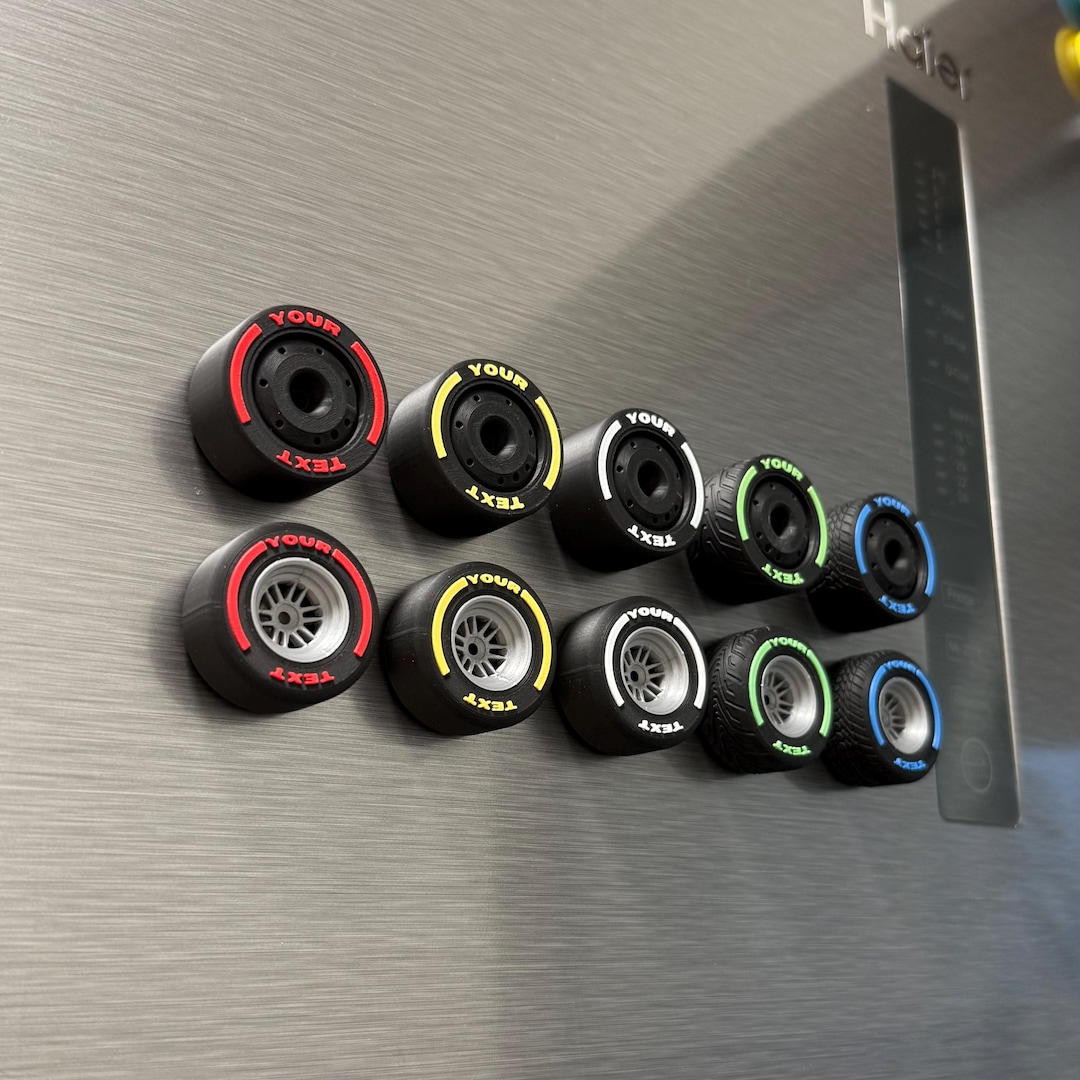 Custom F1 Tire Fridge Magnets – Personalized Racing Wheels With Custom ...