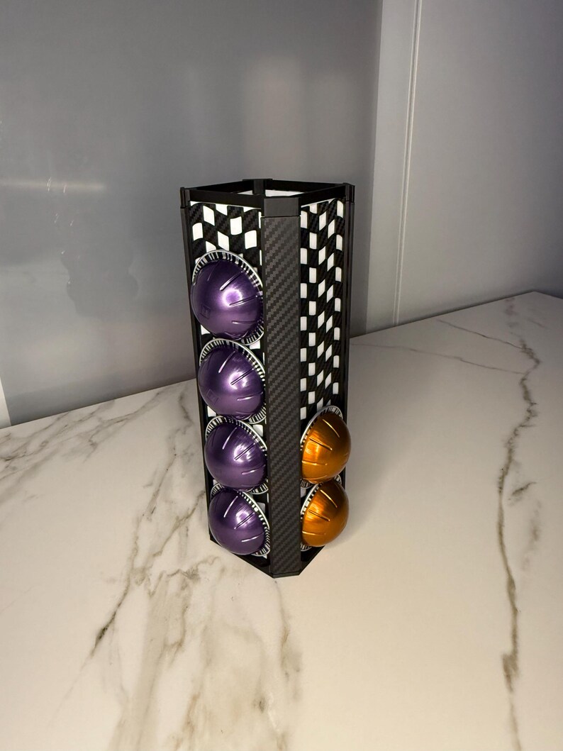 Nespresso Coffee Pod Holder Pod Organizer With Carbon Fiber Effect ...