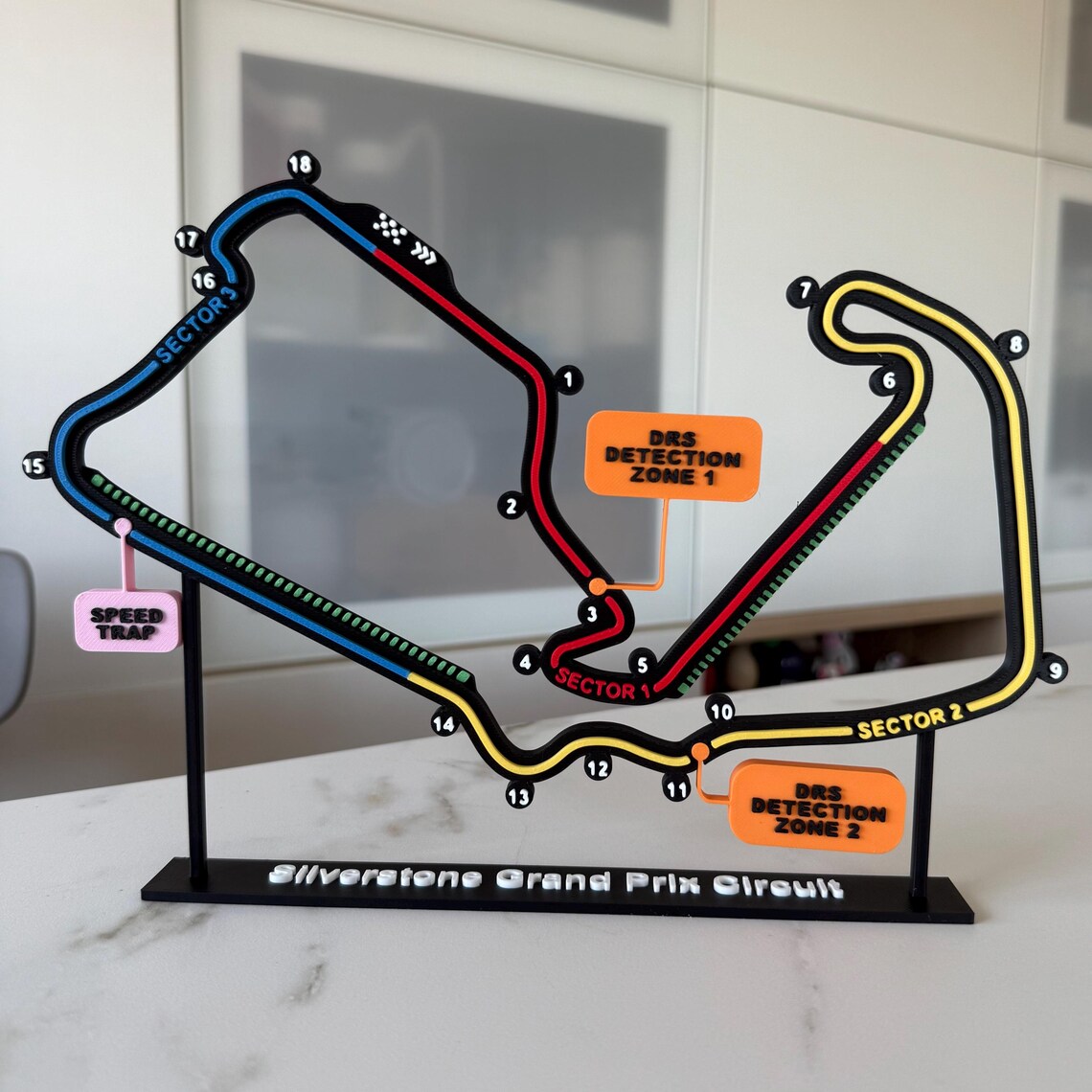 Silverstone Grand Prix Circuit Track Art Formula 1 Display | F1 UK ...