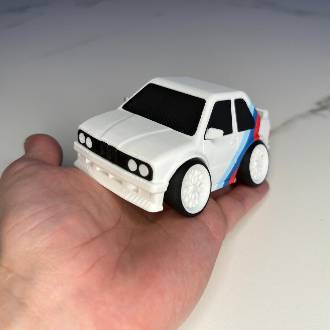 BMW E30 M3 Cartoon Car Model Classic Euro Coupe Collectible Motorsport ...