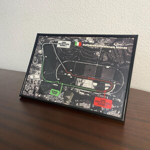 Autodromo Nazionale Monza F1 Track Wall Art | Italian Flag Design ...