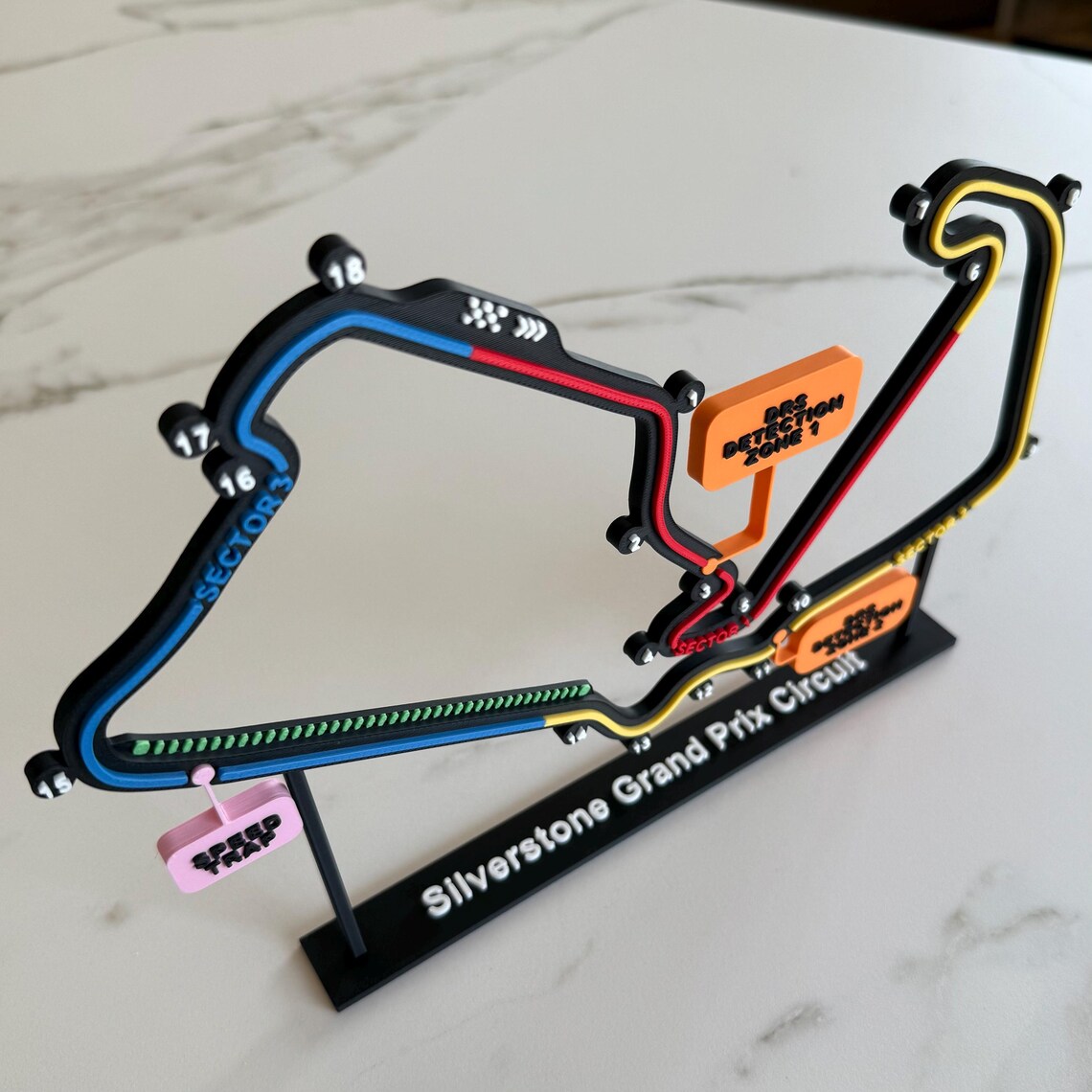 Silverstone Grand Prix Circuit Track Art Formula 1 Display | F1 UK ...
