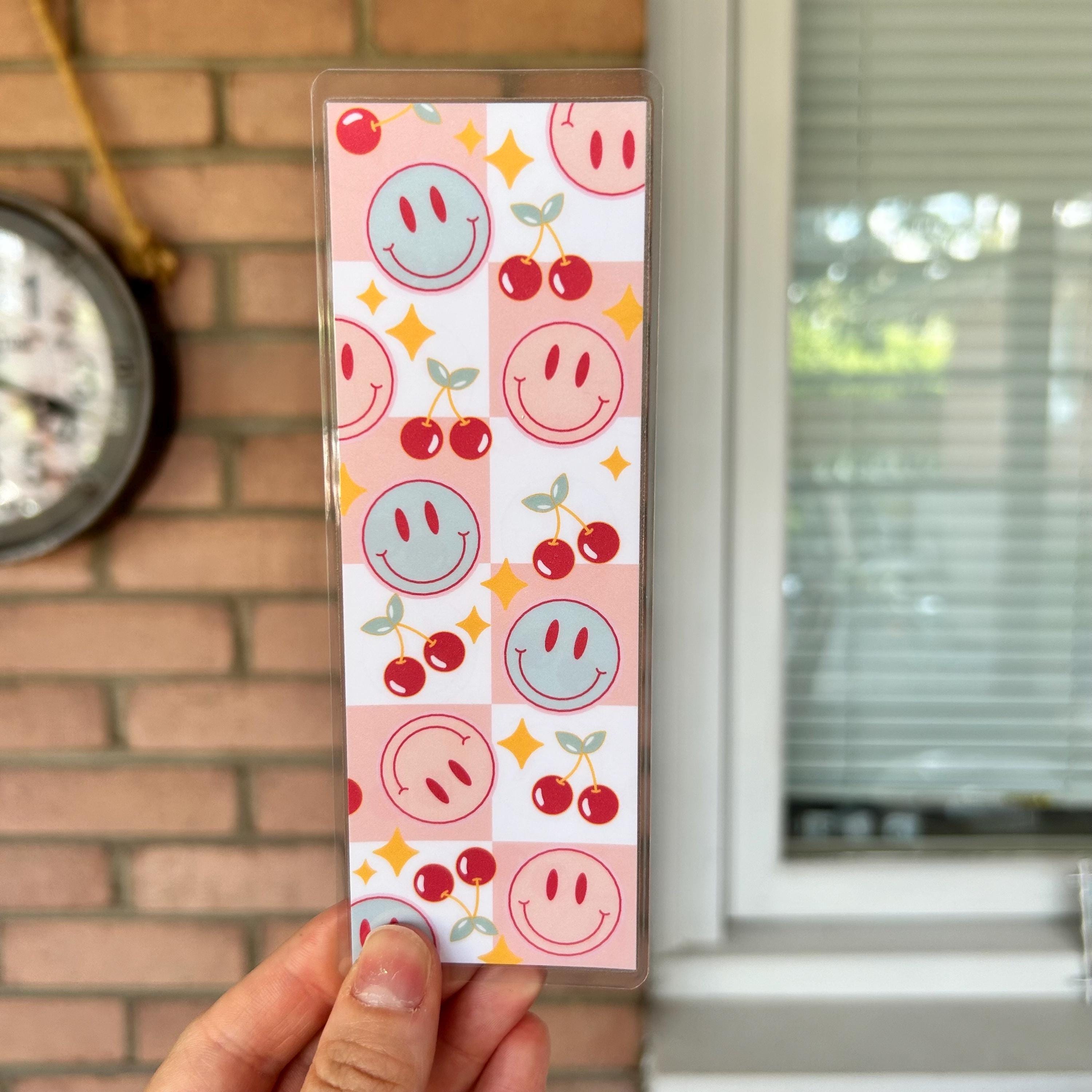 Cute Retro Disco and Checkered Smiley Face Bookmarks | Retro Bookmarks ...