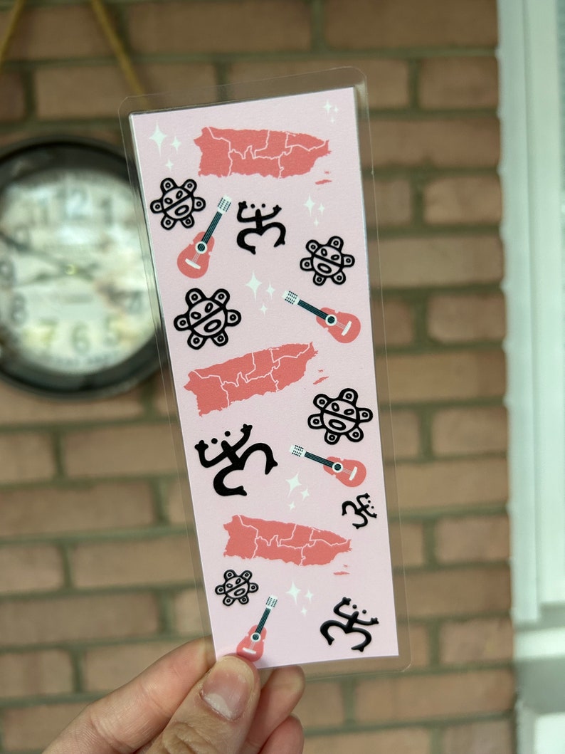 Puerto Rico Themed Bookmark | Coqui Taino Symbols Bookmark - Etsy