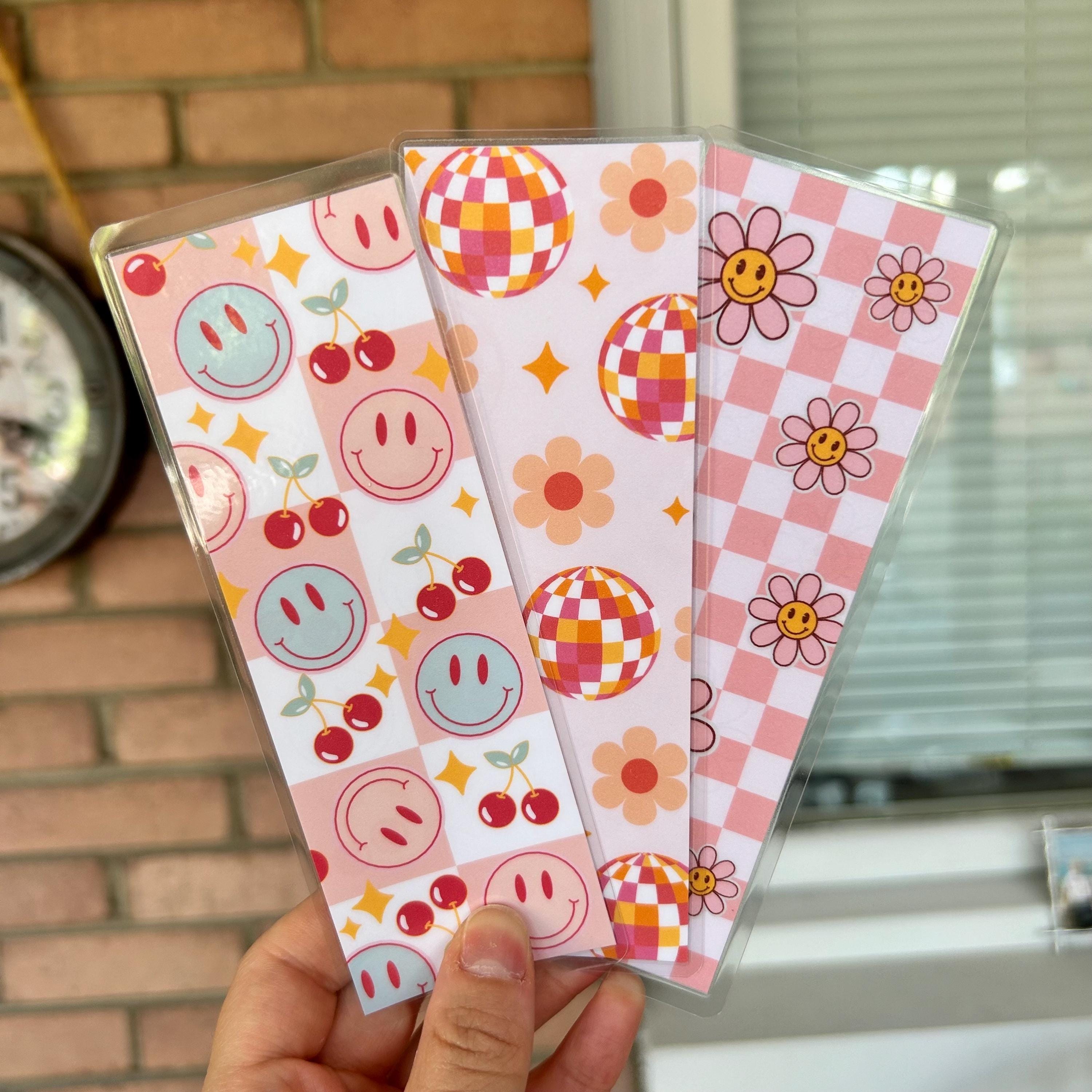 Cute Retro Disco and Checkered Smiley Face Bookmarks | Retro Bookmarks ...