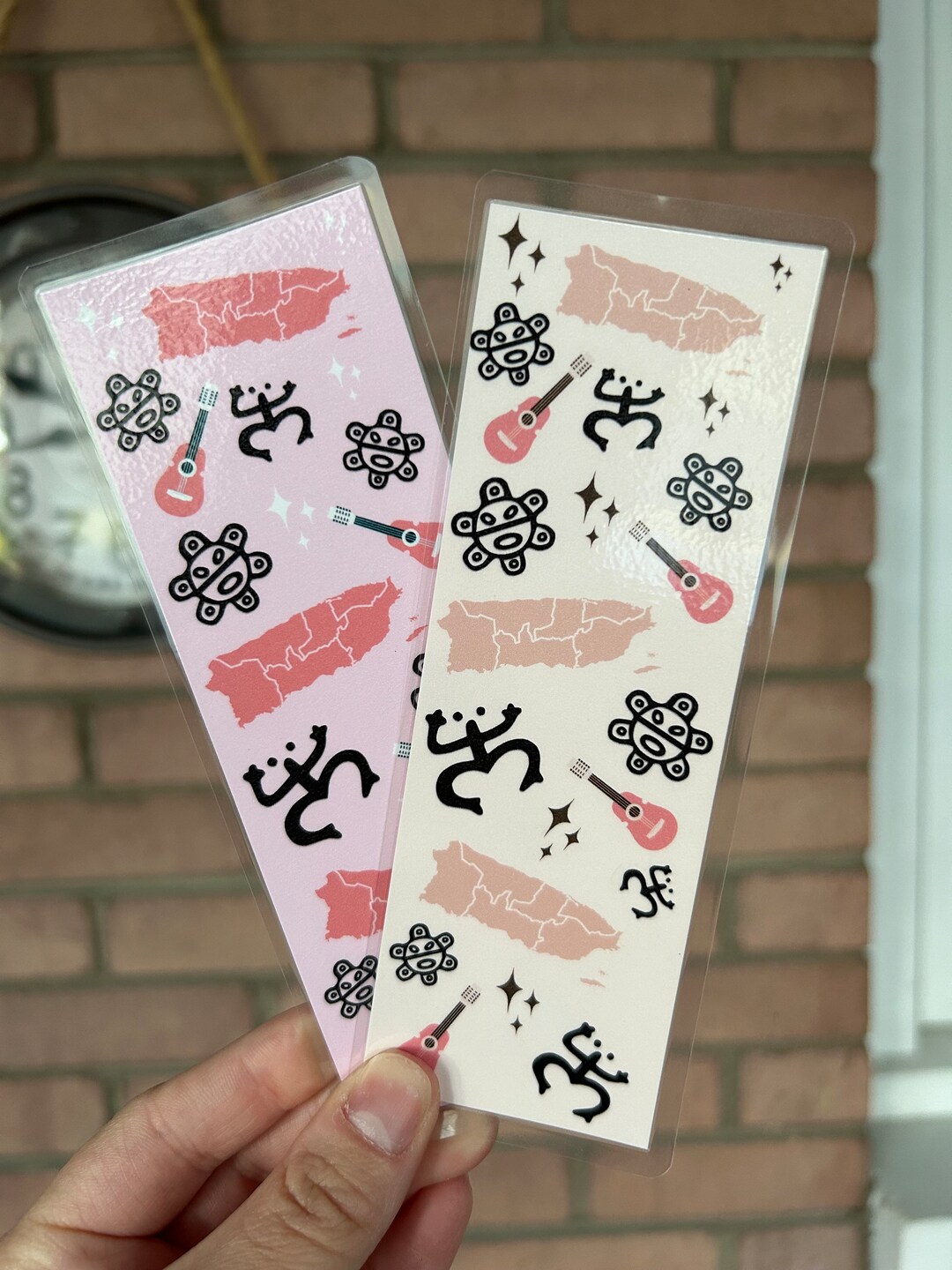 Puerto Rico Themed Bookmark | Coqui Taino Symbols Bookmark - Etsy