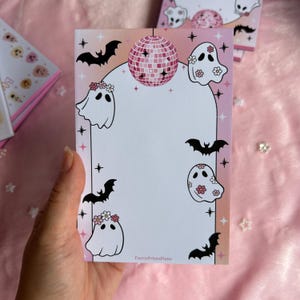 Cute Halloween Groovy Notepads Ghost Halloween Notepads Pumpkin ...