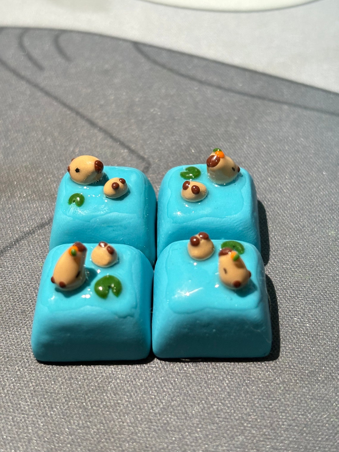 Capybara Artisan Keycaps, Clay Keycaps - Etsy