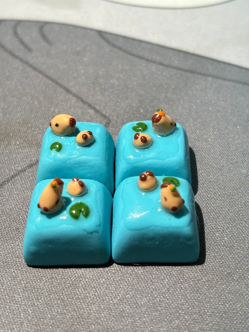 Capybara Artisan Keycaps, Clay Keycaps - Etsy