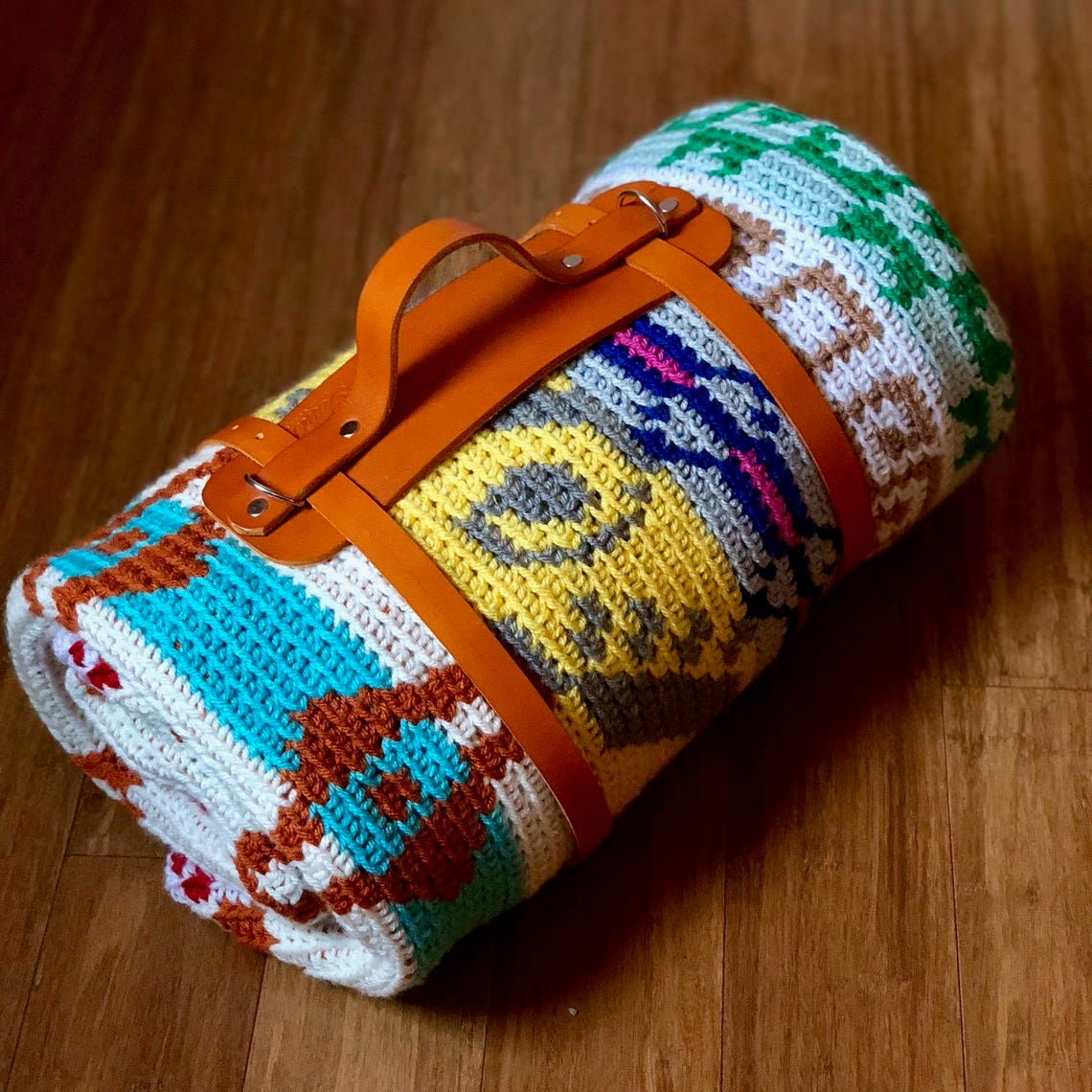 Instant PDF Download, Color Riot Blanket, Crochet Pattern - Etsy