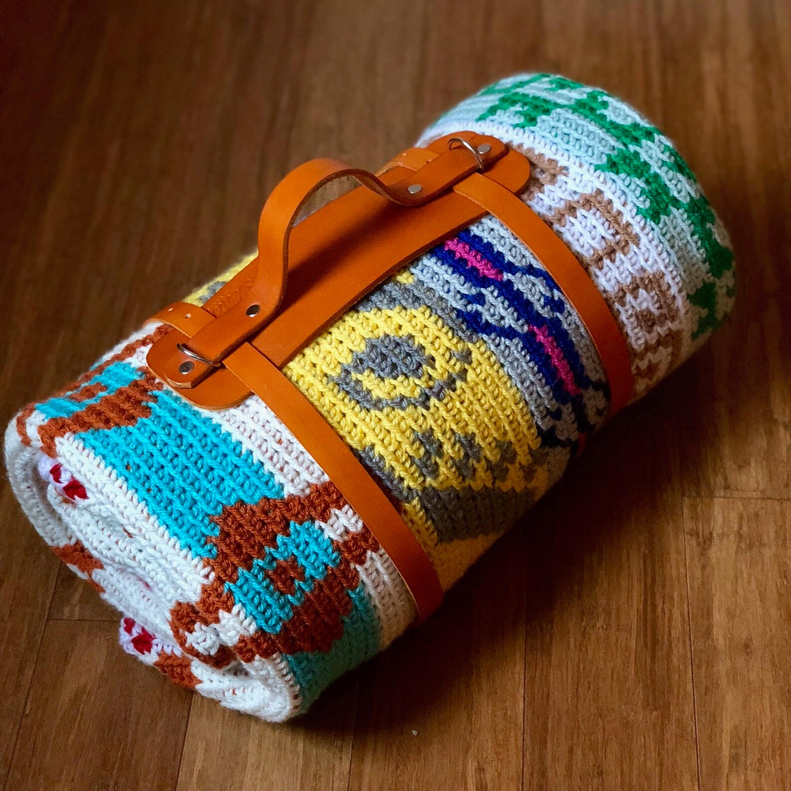 Instant PDF Download, Color Riot Blanket, Crochet Pattern - Etsy